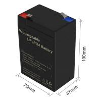 China Lithium Iron Phosphate Deep Cycle LiFePO4 Battery Lithium 6V 6Ah 6.4V For Toys UPS for sale