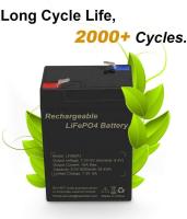 China Lithium Iron Phosphate Deep Cycle LiFePO4 Battery Lithium 6V 6Ah 6.4V For Toys UPS for sale