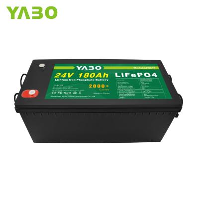 China High Quality Long Life 2000 Cycles Cheap Lithium Iron Phosphate 24V 180Ah Lifepo4 Battery Pack for sale