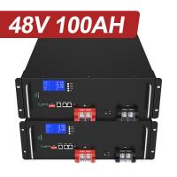 China RV Boat Marine Solar 48V 100Ah LiFePO4 Smart BMS LiFePO4 Battery LCD Voltage Display 48V Battery 10KW LiFePO4 for sale