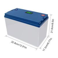 China FCC 100ah 12 Volt Lifepo4 Battery M8 Terminal IP55 Plastic Casing for sale