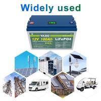 China FCC 100ah 12 Volt Lifepo4 Battery M8 Terminal IP55 Plastic Casing for sale