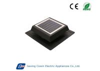 China Brushless DC Motor 8W Solar Ventilation Fan With 8in Aluminium Fan Blade for sale