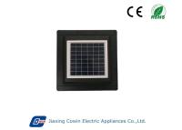 China Brushless DC Motor 8W Solar Ventilation Fan With 8in Aluminium Fan Blade for sale