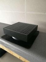 China 40W12IN Roof Exhaust Solar Vent Fan with fixed solar panel and brushless motor for sale