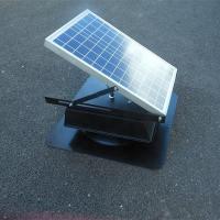 China House Attic Fan Solar Vent Fan Rechargeable with adjustable solar panel for sale