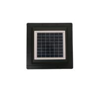 China Residential ABS Solar Vent Fan 8W 8 inch UV Resistant with DC Brushless Motor for sale