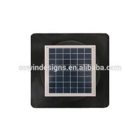 China 6w shielded DC brush motor solar roof ventilator ventilation fan for sale