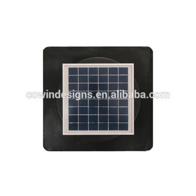 China 6w shielded DC brush motor solar roof ventilator ventilation fan for sale