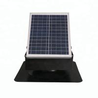 China Black Solar Roof Vent Fan , Solar Powered Air Vent Fan 25 Watt 9 Inch for sale