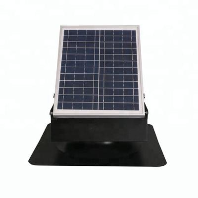 China Black Solar Roof Vent Fan , Solar Powered Air Vent Fan 25 Watt 9 Inch for sale