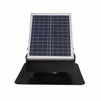 China Brushless motor 20W9inch Solar Attic Vent Fan Battery Operated for sale
