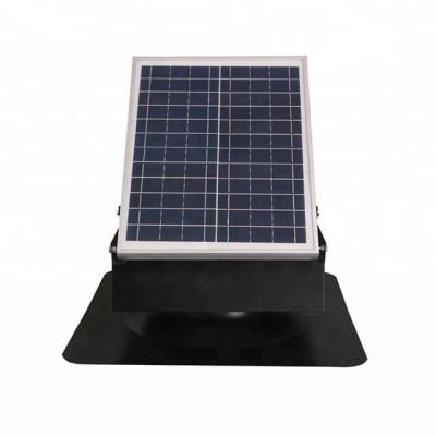China Brushless motor 20W9inch Solar Attic Vent Fan Battery Operated for sale