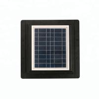 China 12v 10w DC Solar Roof Vent Fan with solar panel matte black 500CFM for sale