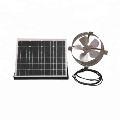 China 25W 12 Inch Solar Powered Gable Vent Fan Long Lifespan For Corrugated Steel Roof for sale