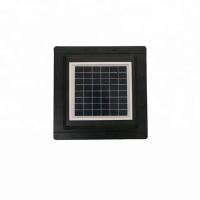 China Brushless Motor 12v Dc ABS Solar Vent Fan Roof Ventilator 8W 8IN With Adjustable Panel for sale