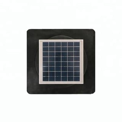 China Building 6W 8 Inch Aluminium Solar Panel Attic Vent With 12v Dc Brush Motor for sale