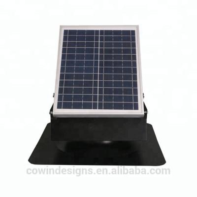 China Interior ventilation 25w 9inch Solar Attic Vent Fan with storage battery for sale