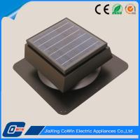 China 12 Volt Solar Panel Roof Vent Fan , Battery Power Solar Roof Exhaust Fan for sale