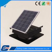 China Monocrystalline Panel Solar Roof Vent Fan , Solar Attic Exhaust Fans With Thermostat for sale