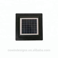 China 8W 8 Inch Heat Exhaust Solar Powered Roof Ventilation Fans With Output Capacity 200cfm for sale