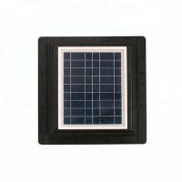 China 10W8IN ABS Solar Powered Roof Ventilator Fan with Storage Battery for sale