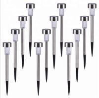 China Stainless Steel Solar Garden Lights , Solar Powered LED Outdoor Lights With White Light for sale