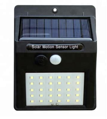 China 3.7v ABS 30 Leds Solar Powered Outdoor Lights With Motion Detector For Backyard for sale