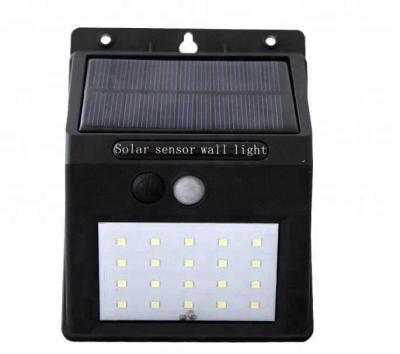 China 20 Leds Motion Sensor LED Stair Outdoor Wall Light with 6v Solar Panel for sale