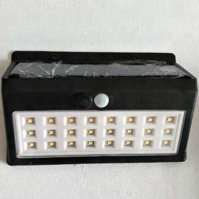 China 24 Leds Motion Sensor LED Outdoor Garden Wall Light with Li-ion Battery for sale