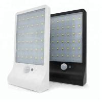 China 36 Leds Solar Motion Sensor LED Door Wall Light with 2 Colors for sale