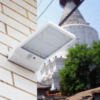 China 36 Leds Solar Motion Sensor LED Door Wall Light with 2 Colors for sale