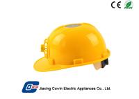 China Adjustable Size Solar Panel Helmet With High Wind Fan Easy Operated for sale
