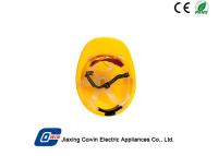 China Solar Panel Powered Safety Helmet With Fan To Exhaust Heat And Protect Head for sale