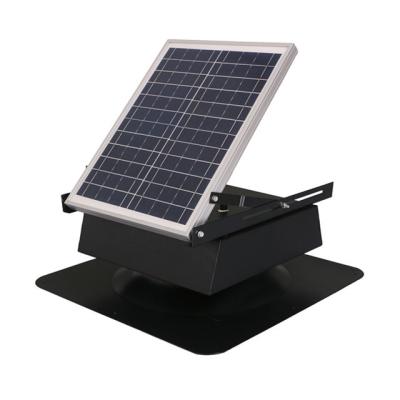 China Adjustable 30 Watt Solar Panel Attic Fan With Stainless Steel Body Material for sale