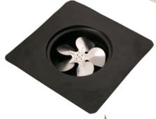 China Rechargeable Battery Solar Powered Attic Vent Fan Shielded DC Brush Motor for sale