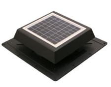 China 12V Aluminum Solar Powered Roof Vent Fan , 8W Solar Powered Attic Ventilation Fans for sale