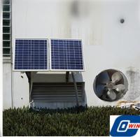 China 25 Watt Air Conditioning Solar Vent Fan With 12V Brushless DC Motor For Home Use for sale