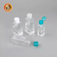 China OEM Mini Plastic Sanitizer Bottle PCR PLA Travel Size Hand Sanitizer Bottle With Silicone Holder for sale