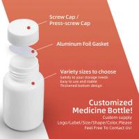 China Screw Cap Plastic Custom Pill Bottle 60ml for sale