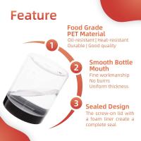 China 19oz 100 Caliber 500ml Plastic Wide Mouth Jars For Spices Food for sale