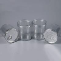 China Transparent Wide Mouth Pet Plastic Honey Containers With Lids Food Grade for sale