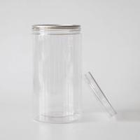 China Transparent Wide Mouth Pet Plastic Honey Containers With Lids Food Grade for sale