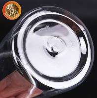 China Empty Pet Chocolate Candy Cookie Jar Plastic Chocolate Jar With Aluminum Lid for sale
