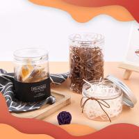 China Custom PET Clear Plastic Candy Containers With Aluminum Lid Recyclable for sale