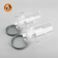 China Large Transparent Plastic Jam Bottle Candy Plastic Screw Top Containers for sale