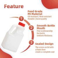 China Pe Seasoning Bottle White 1000ml 1100ml 1600ml 1900ml 2000ml Soy Sauce Bottle Sesame Oil for sale