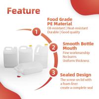 China Rectangle Hdpe Plastic Cooking Oil Bottle Food Grade peanut oil bottle for sale