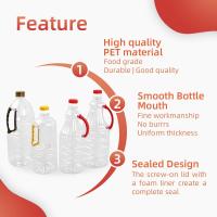 China PET Transparent Peanut Oil Vegetable Oil Bottle Food Grade for sale