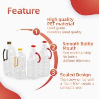 China Peanut Oil Plastic Condiment Bottles PET Transparent Plastic Soy Sauce Bottle for sale